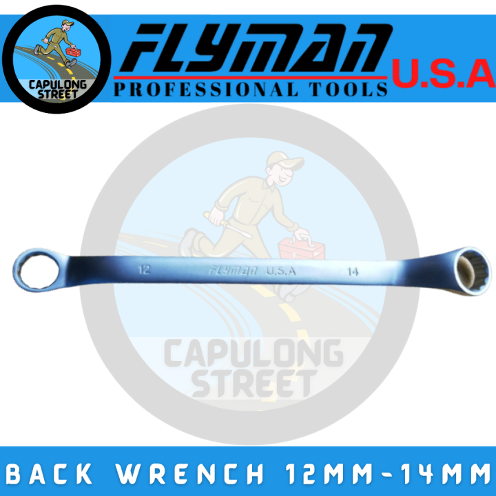 Capulong Street Flyman Back Wrench 12mm - 14mm Double ring spanner ...