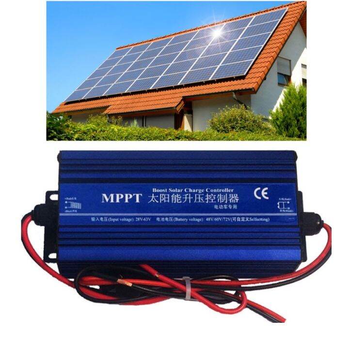MPPT Boost Solar Charge Controller 600W Car Battery Charging Voltage Regulator High-efficiency ...