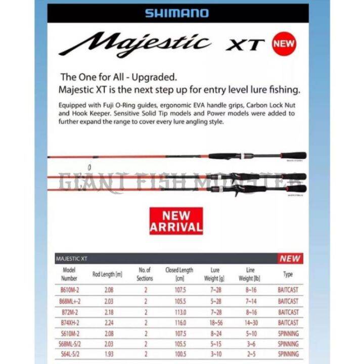 2022’ SHIMANO MAJESTIC XT Fishing Rod | Lazada