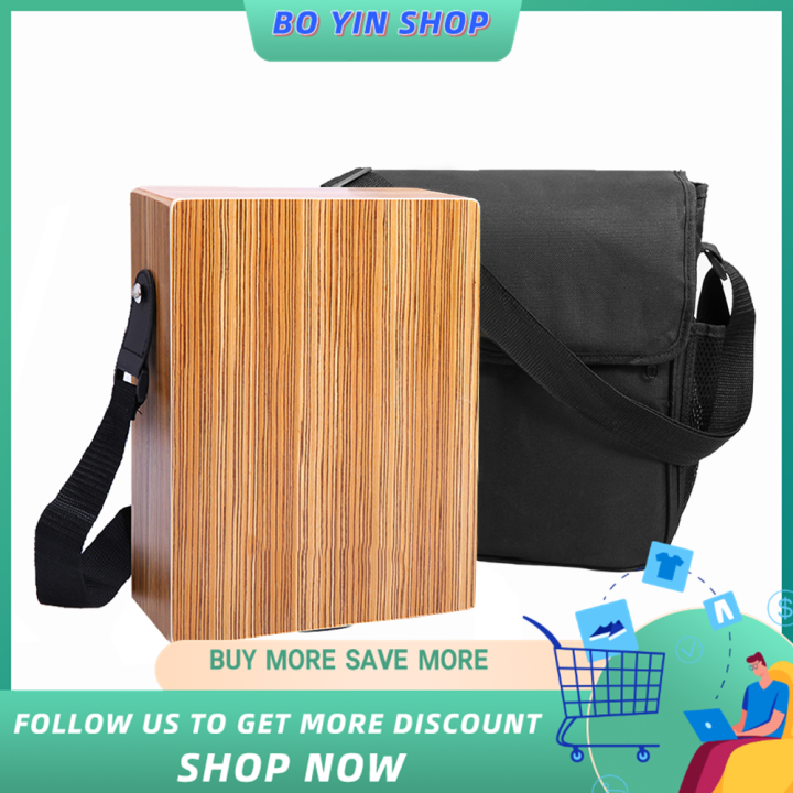Portable Traveling Cajon Box Drum Flat Hand Drum Wooded Percussion ...