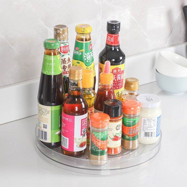 360 Rotating Kitchen Rack 30cm Multifunctional Turntable Organizer with ...