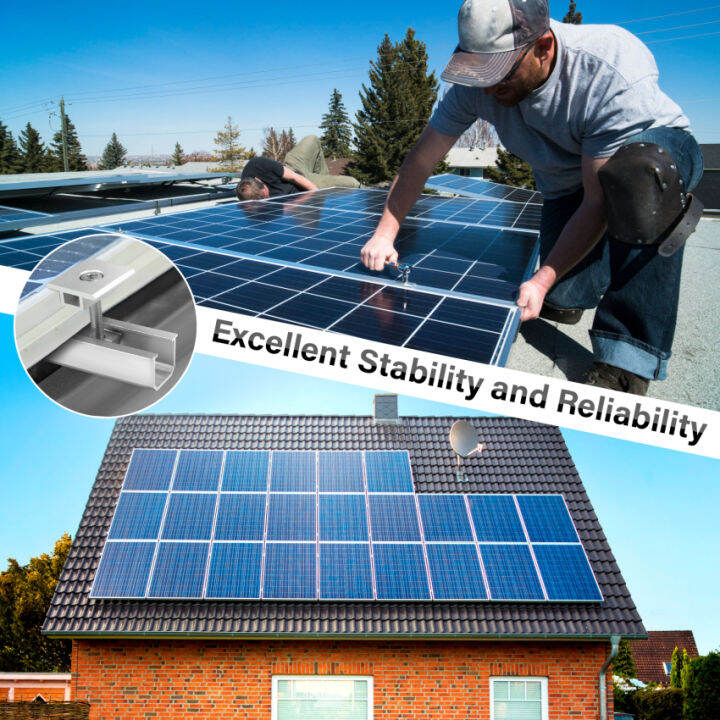 Solar Module Bracket Kit, Solar Panel Accessories for Roof Balcony ...