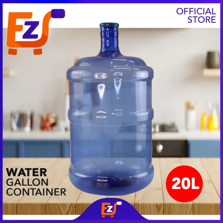 EZ DEAL Bengar 20-Liter Blue Water Gallon Container Big Round Bottle # ...