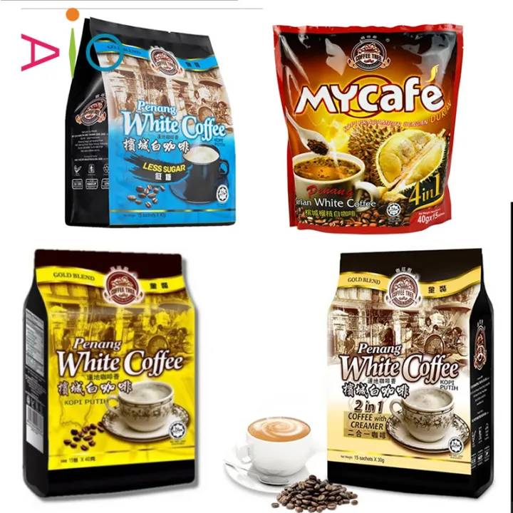 Coffee Tree Penang White Coffee MyCafe Durian White Coffee Kopi Penang | Lazada Indonesia