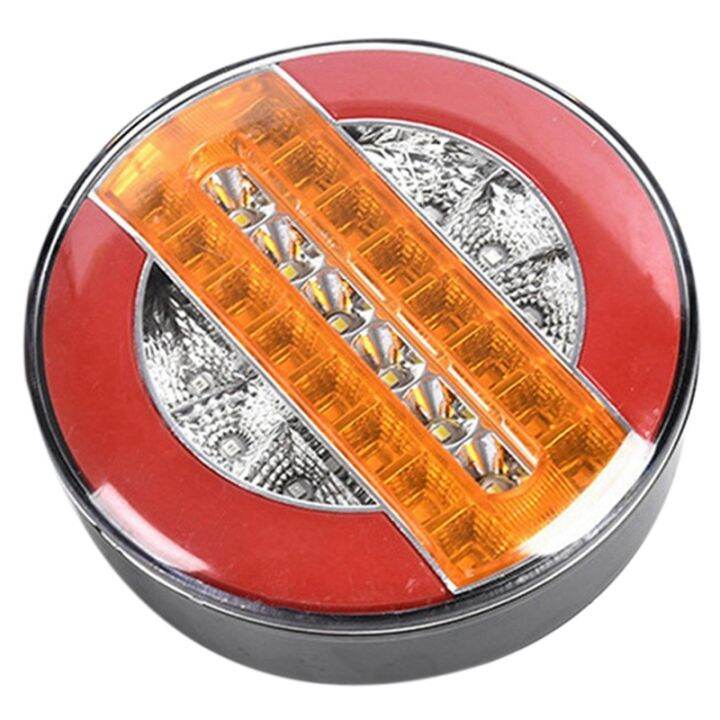 4 Inch Trailer Dynamic Tail Light 24V LED Truck Brake Light LED Round ...