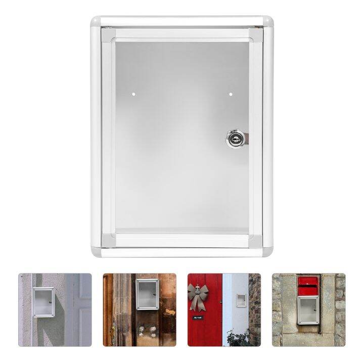 Box Wall Mailbox Mount Suggestion Post Newspaper Letter Hanging Case ...