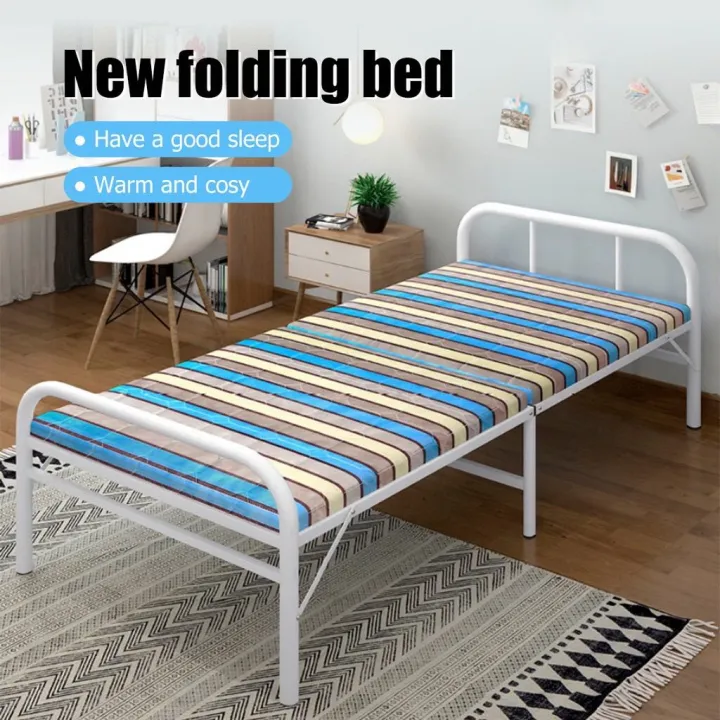 DragonFire Foldable Bed with foam/Single Foldable Bed for Dorm | Lazada PH
