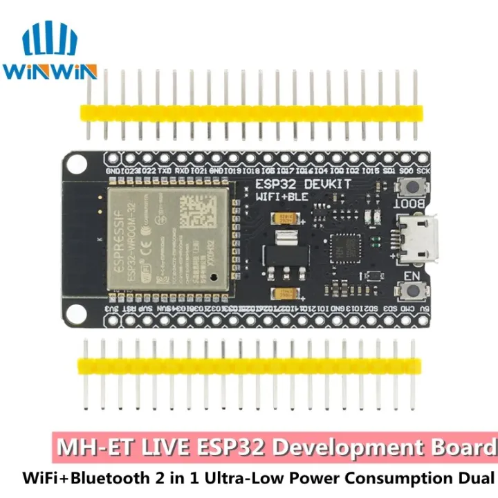 MH-ET LIVE ESP32บอร์ดพัฒนา WiFi + Bluetooth ESP-32อัลตร้าใช้พลังงานต่ำ ...
