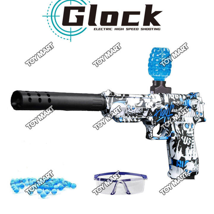 Aqua Glock Bullet Elite Powerful Water-Powered Blaster with Auto-Reload ...