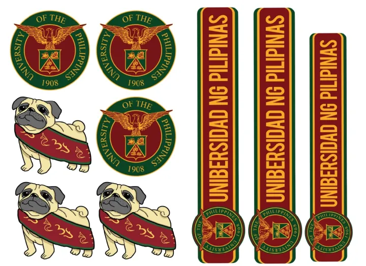 UP Diliman 9 Pieces Car Sticker package, UP fight, University of the ...