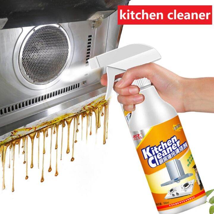 Kitchen Cleaner Spray Home Grease Removal Cleaning Bubble Spray Heavy Oil Dirt Detergent Multi ...