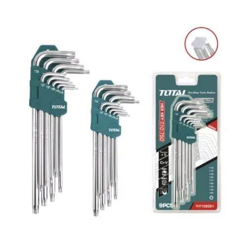 TOTAL ชุดประแจหกเหลี่ยมท๊อคยาว 9 ตัวชุด THT-106391 | Lazada.co.th