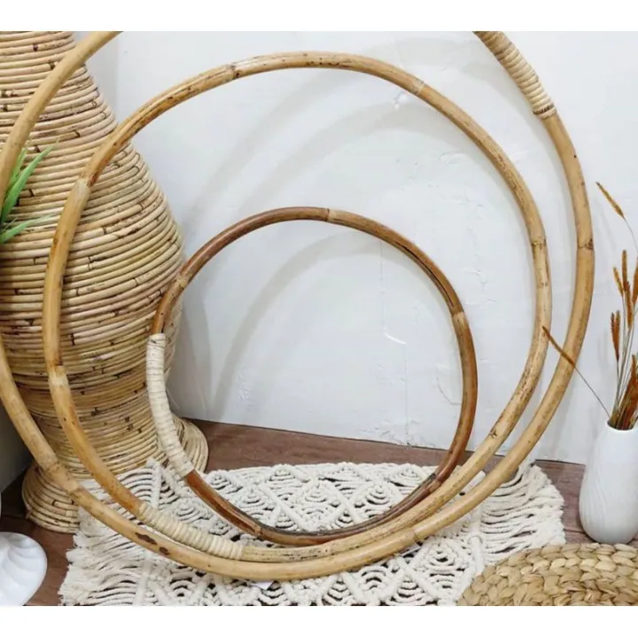 Ring Rotan Bunga Dekorasi Custom Nama Lingkaran Ranting Hias Rustik ...