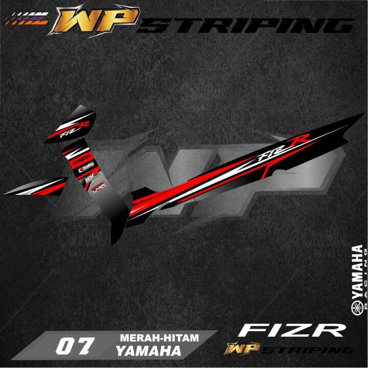 STRIPING FIZ R / STIKER VARIASI LIST SKOTLET MOTOR YAMAHA FIZ R ...