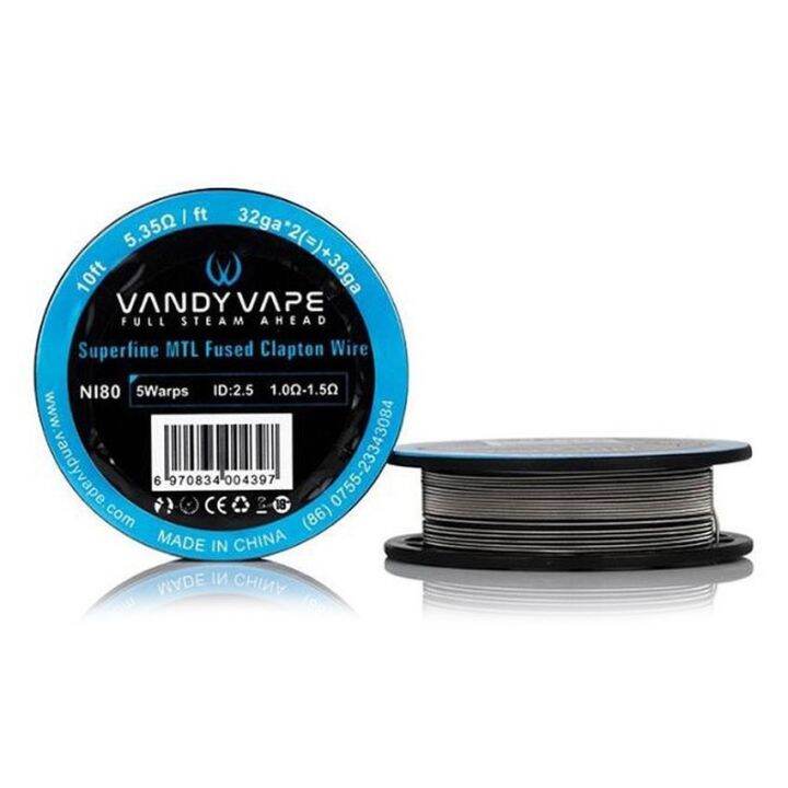 vape Vandy Vape Superfine MTL Fused Clapton Wire 10ft | Lazada PH