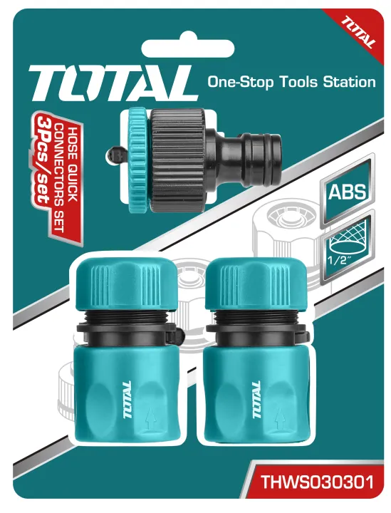 TOTAL HOSE QUICK CONNECTORS SET 1/2" 3PCS (THWS030301) | Lazada PH