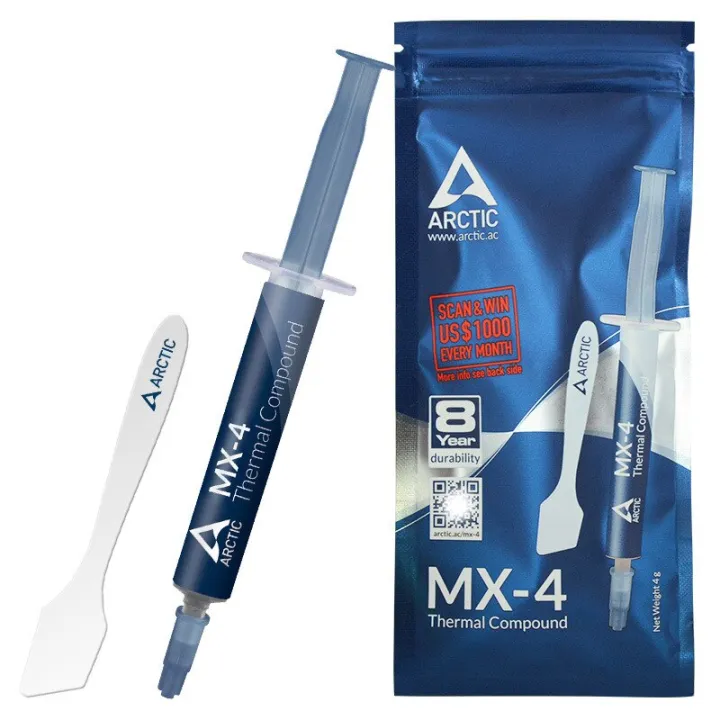 Arctic Silver MX-4 High-Density Polysynthetic Silver Thermal Compound ...