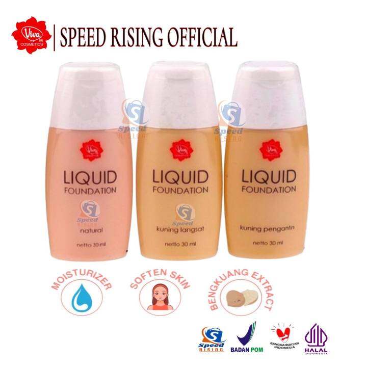 Viva Liquid Foundation Alas Bedak Ringan Pondasi Base Make Muka Makeup ...
