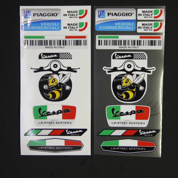 stiker motor logo vespa piaggio sticker pack aestetic waterproof ...