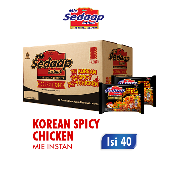 SEDAAP Mie Instan Korean Spicy Chicken 40 X 87GR (1 karton) | Lazada ...