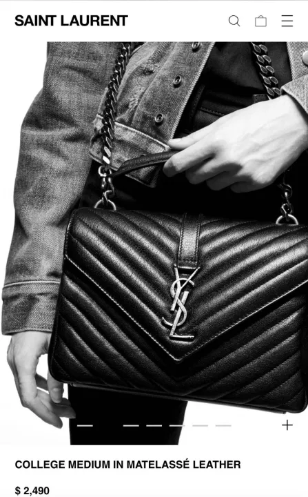 กระเป๋า 24x17x6.5cm วายเอสแอล YSL 16/1604 Original น่ารัก หนังแท้ สวย ...