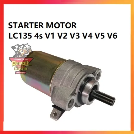 REMPIT LC135 Starter Motor LC 135 V1 V2 V3 V4 V5 V6 LC135 4S 4 SPEED LC4S 135LC STARTOR MOTOR (A ...