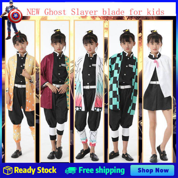 เสื้อผ้าอนิเมะ Ghost Slayer Kamado Nezuko เครื่องแต่งกายคอสเพลย์อนิเมะ ...