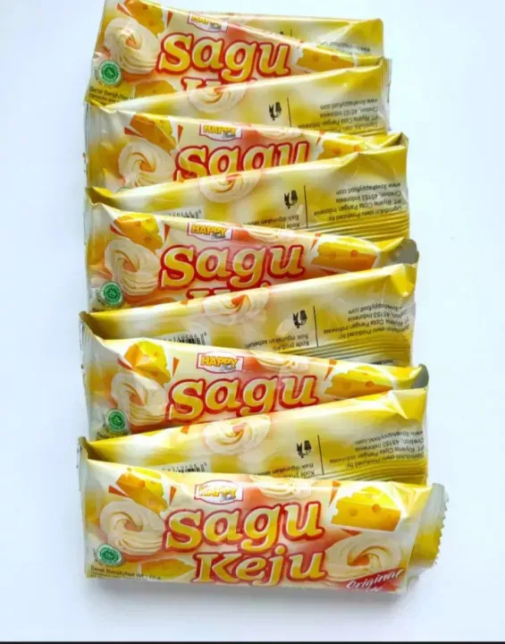 Sagu Keju Happy Time Kue Kering 1 pack isi 20 pcs 10gr Original Keju ...