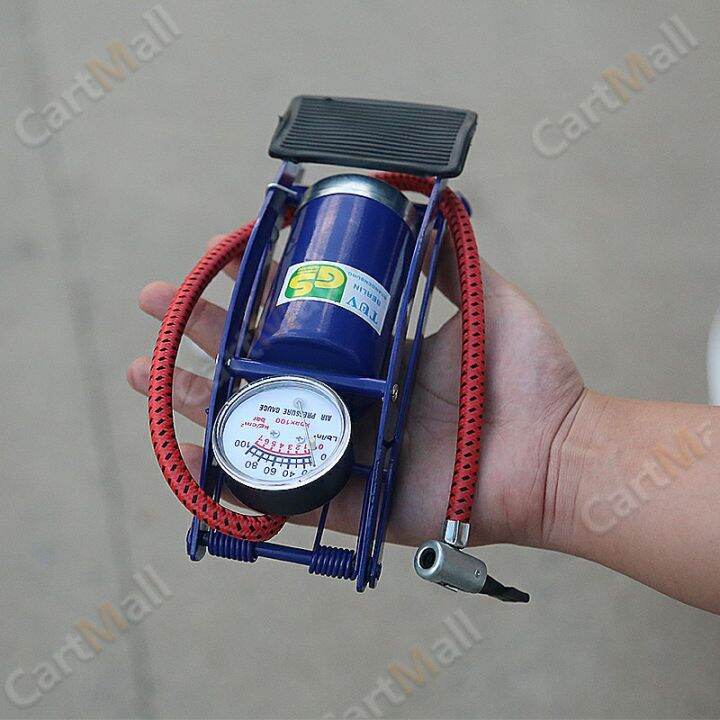 Portable Car Pump Motorcycle Tire Pump Bike Pump High Pressure Foot ...