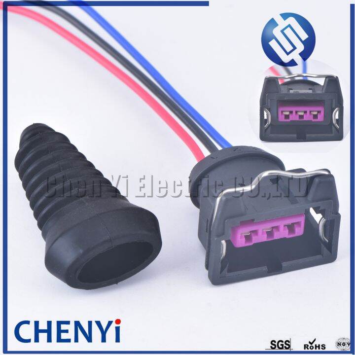 ICT Billet LS Gen 3 Mass Air Flow MAF Connector 3-Wire Sensor Pigtail ...