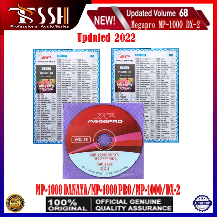 Megapro MP-1000DANAYA / MP-1000PRO / MP-1000 / DX-2 New Updated 2022 Volume 68 CD | Lazada PH