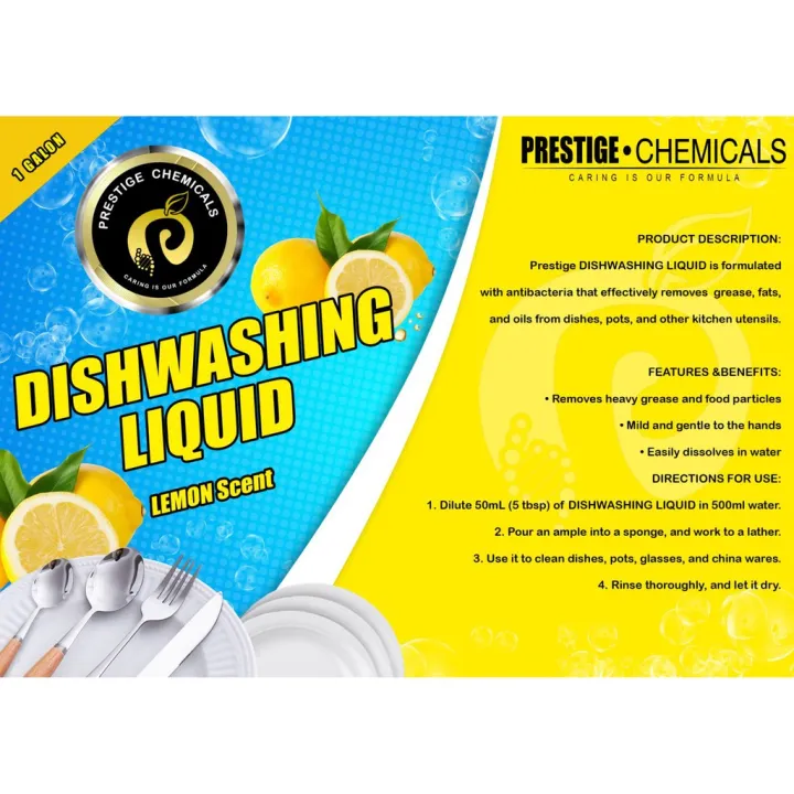 Useful Prestige Dishwashing Liquid Lemon Scent 1 Gallon | Lazada PH