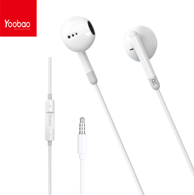 Yoobao L-09 Semi In-Ear Wired Earphone HD Speaker Hifi Sound with Built ...