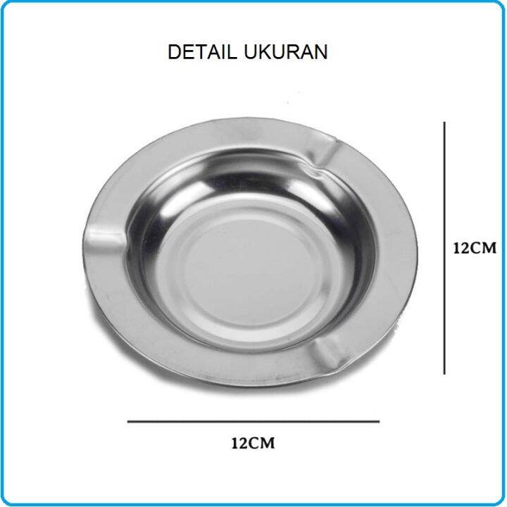 ASBAK ROKOK STAINLESS MODEL BULAT MURAH | Lazada Indonesia