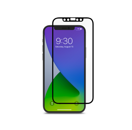 Moshi Tempered Glass iVisor Anti Glare for iPhone 12 Series Black ...