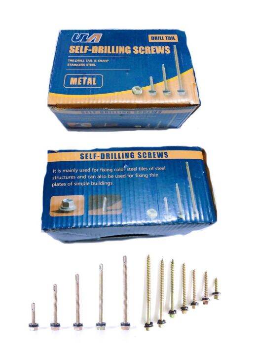 TEXT SCREW / SELF DRILING SCREWS per BOX - Wood & Metal | Lazada PH