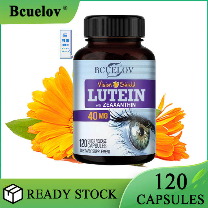 BCUELOV Lutein 40 mg and Zeaxanthin 2 mg - supports eye health and ...