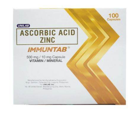 Immuntab (Ascorbic Acid + Zinc) 20 Capsule | Lazada PH