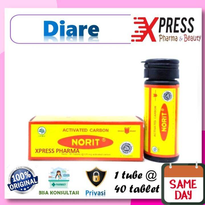 ⚡XPRESS⚡ Norit Cap Lang - Obat Keracunan Makanan Diare Karbon Aktif ...