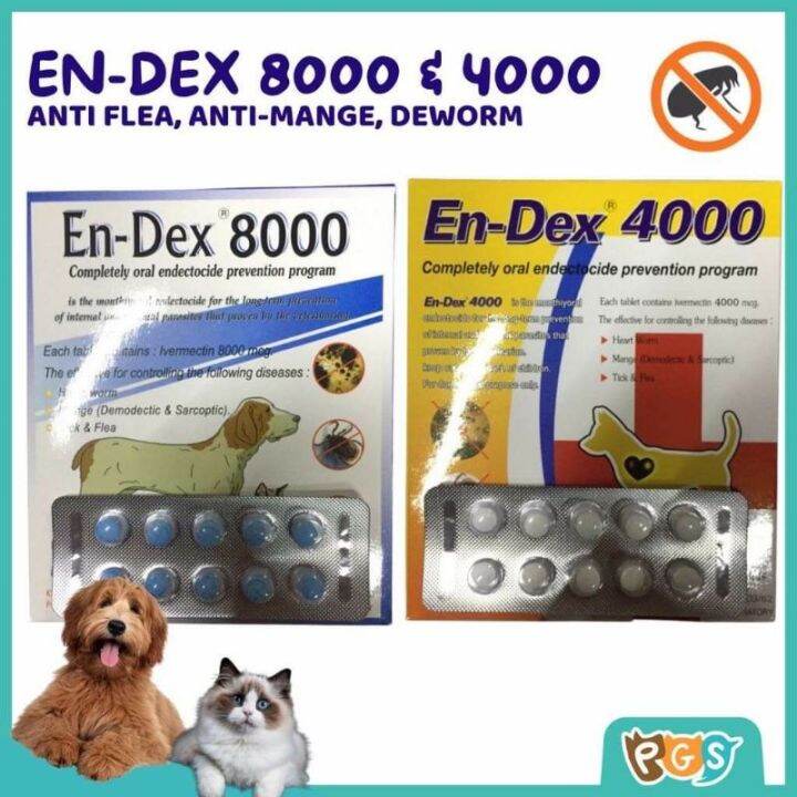 In stock- Endex Anti Tick And Flea Per tablet 4000 8000 | Lazada PH