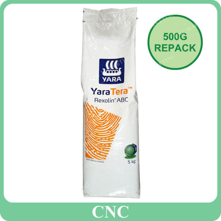 [REPACK] 500G YaraTera Rexolin ABC Micro Nutrients Trace Elements Vitamin Yara | Lazada