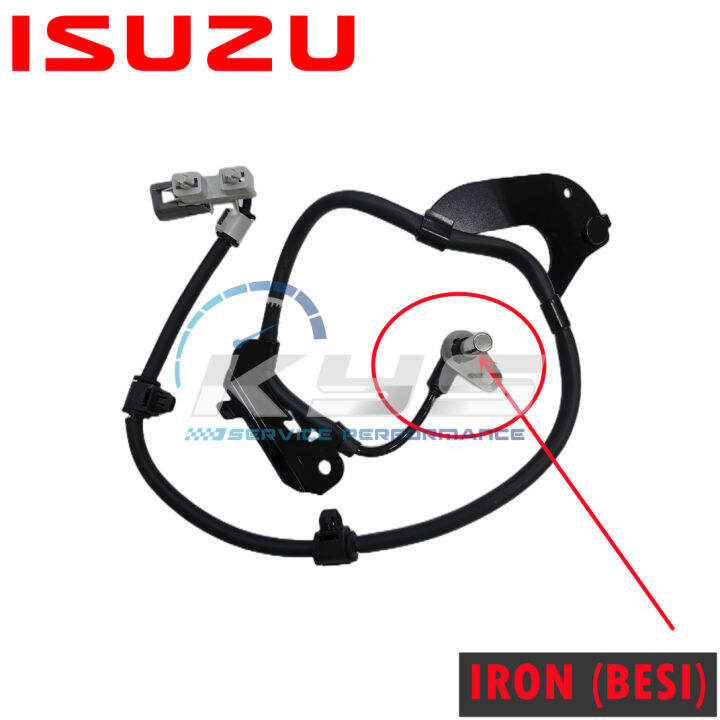FRONT & REAR RH/LH WHEEL ABS SENSOR (FEMALE 2 holes & IRON sensor ...