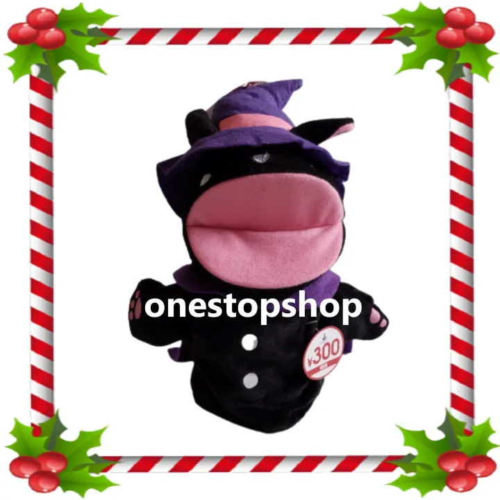 SALE : Creepy Kawaii Black Cat Witch Hand Puppet Kids Pretend Play Toys ...