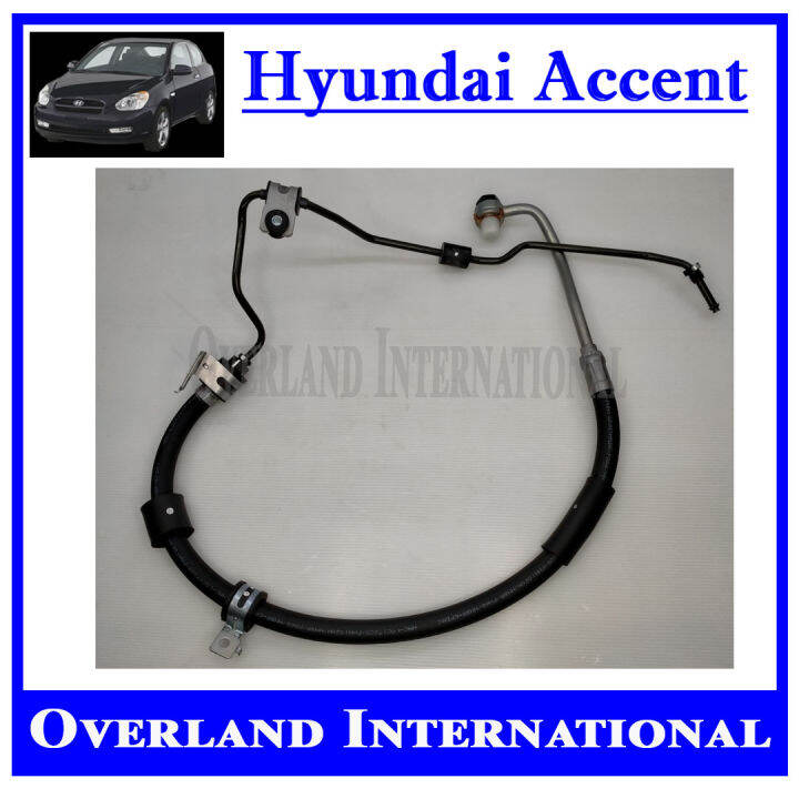POWER STEERING HOSE OIL PRESSURE, For Hyundai Accent and Kia Rio, 57510 ...