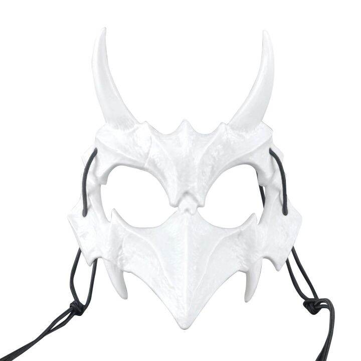 Japanese Dragon God Mask Halloween Horror 3d Skull Werewolf Mask Half ...