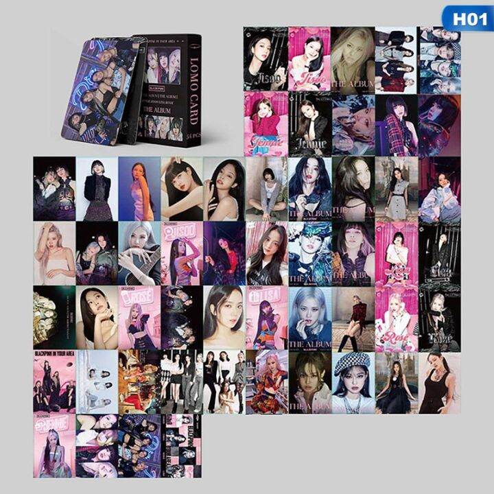 54pcs Set Kpop Blackpink The Album Lovesick Girls Paper Lomo Photo Card