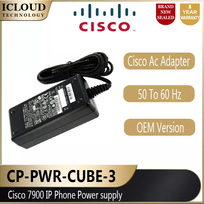 Cisco CP-PWR-CUBE-3 IP Phone Power supply Cisco Power Cord CP-PWR-CUBE ...