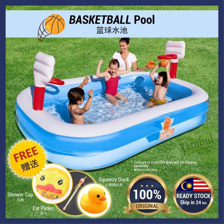 BESTWAY Basketball Inflatable Garden Swim Pool Toy Swiming Pool Kolam ...