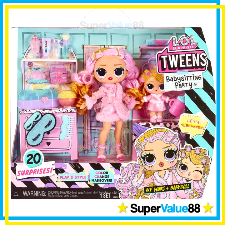 Original LOL Surprise! Tweens Sleepover Party Playset with Ivy Winks, 2 ...