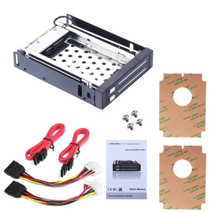 【READY】Dual Bay 2.5 In-ch SATA III Hard Drive HDD & SSD Tray Caddy ...